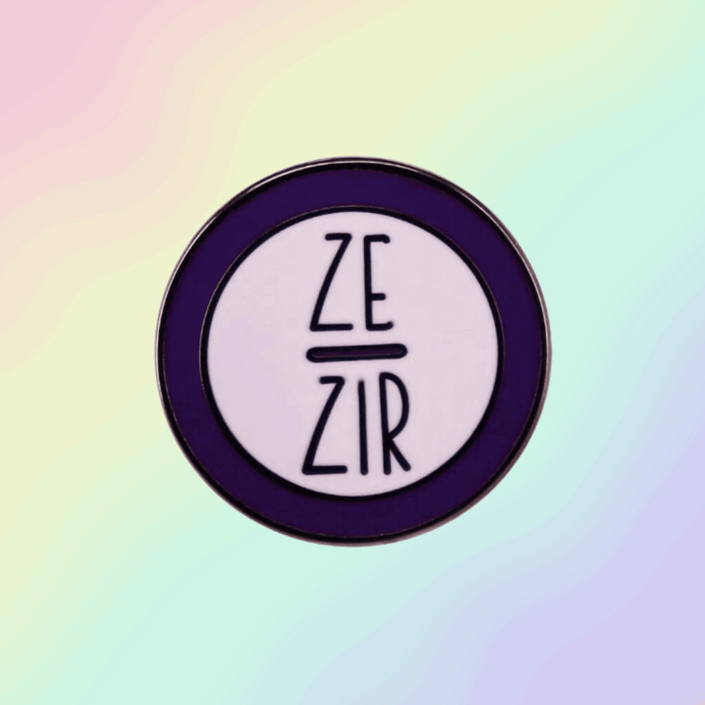 Zi/ Zer Pronoun Pin – Our Wonderland Emporium